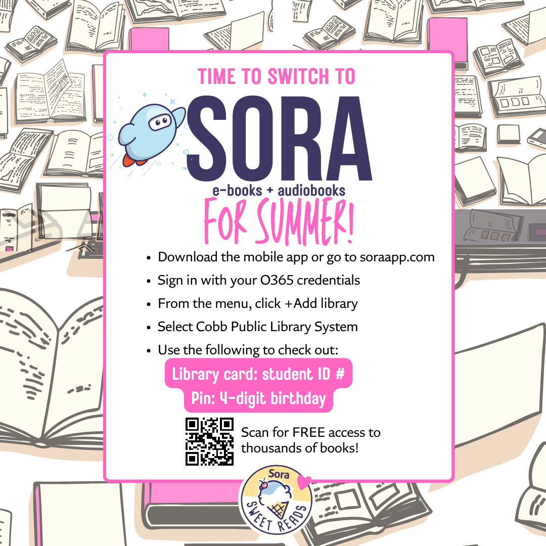 Take advantage of SORA over the summer for tons of free audio and eBooks!